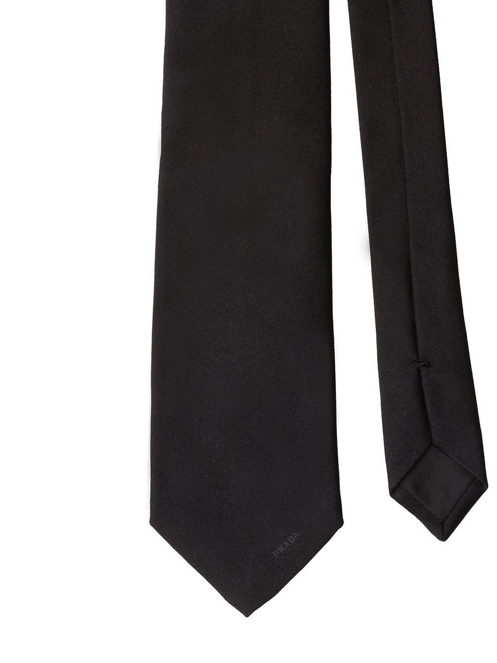 PRADA Pointed Satin Tie