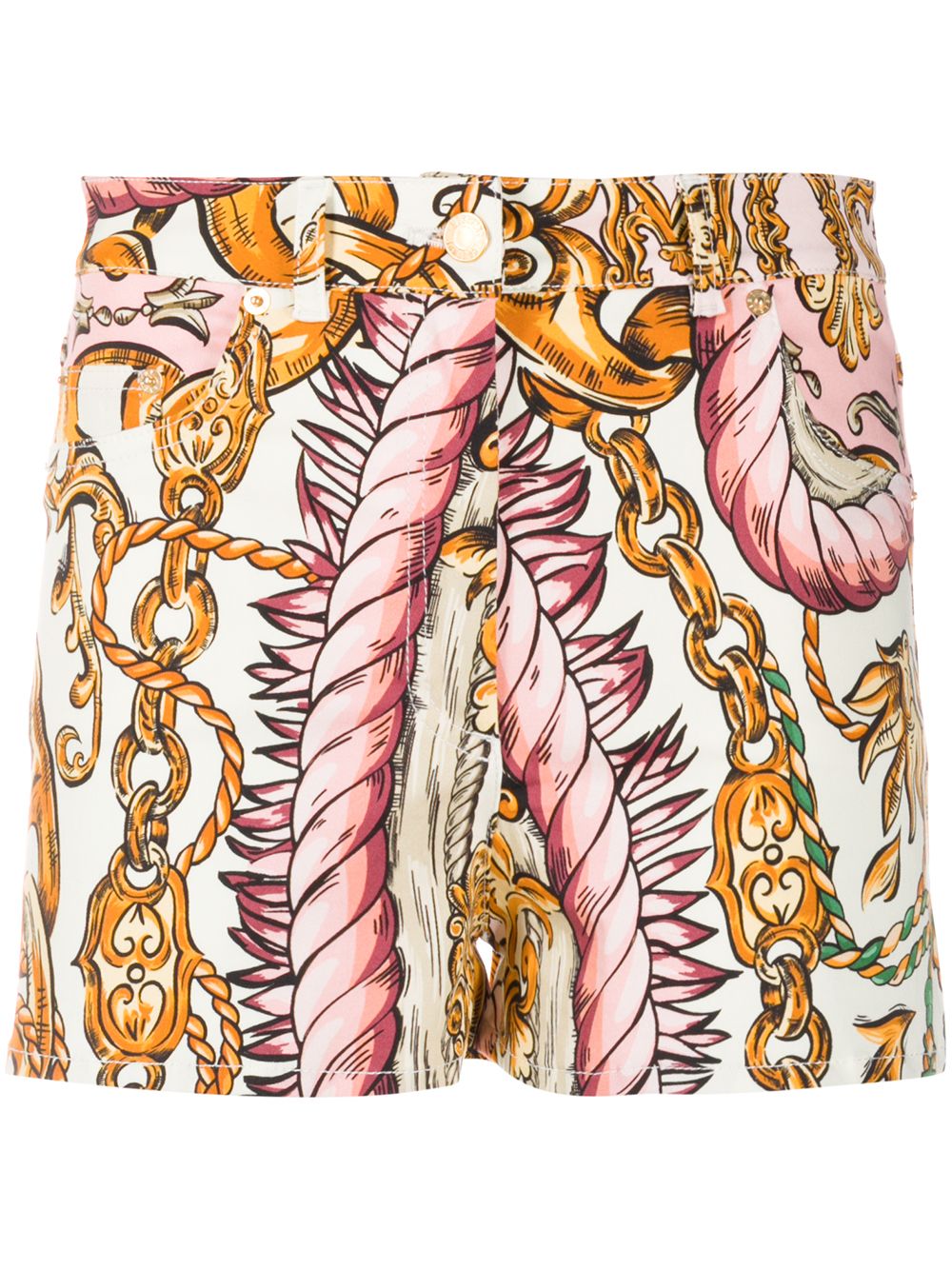 MOSCHINO Rope and Chain-Print Shorts