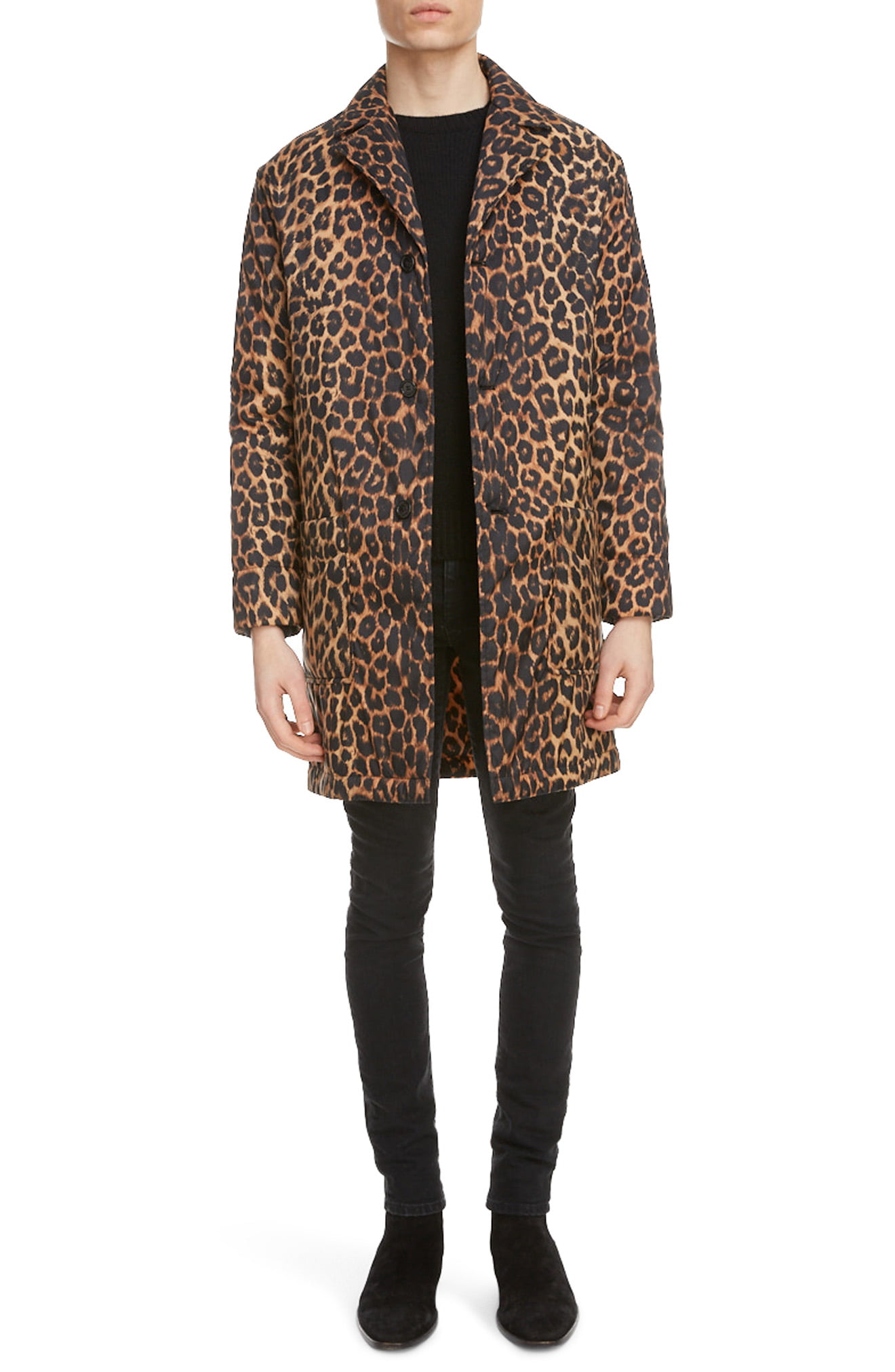 Ysl leopard coat Clearance