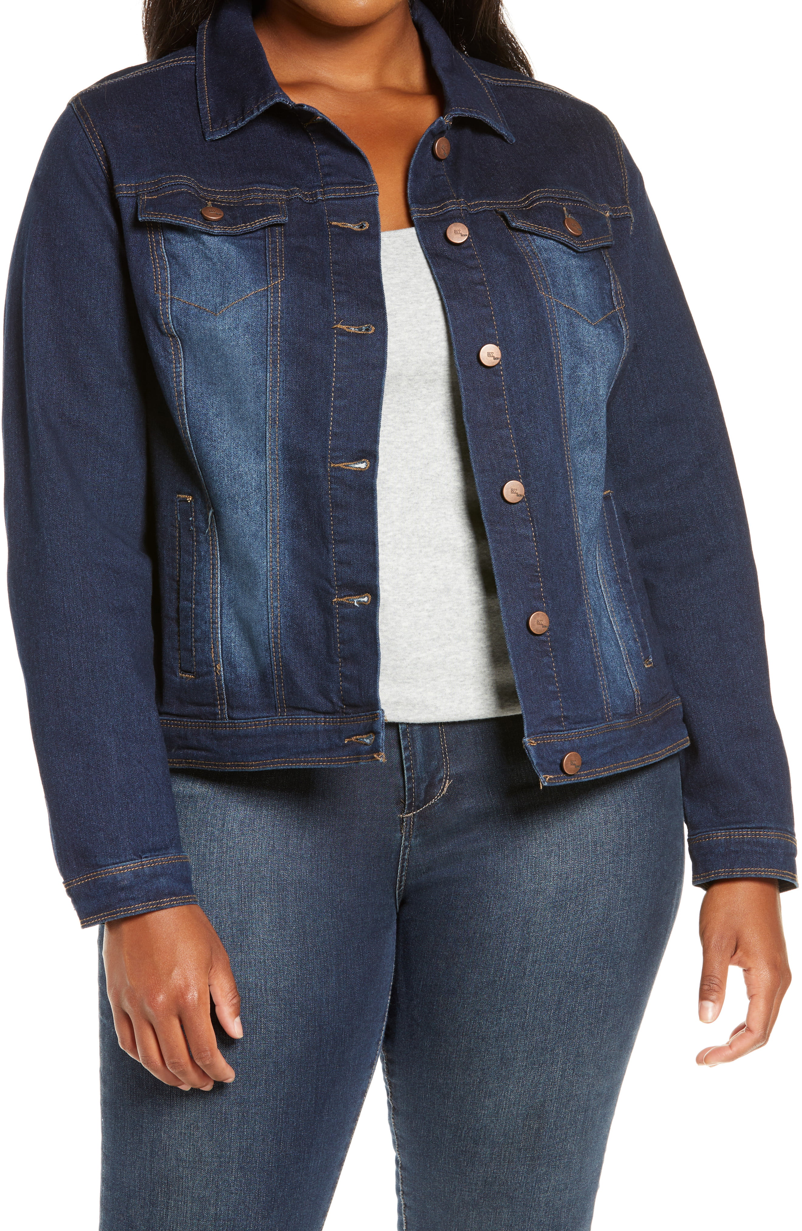 macys plus size jean jacket