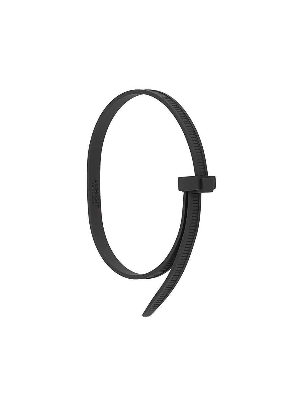 Ambush Zip Tie Bracelet - Black | Editorialist