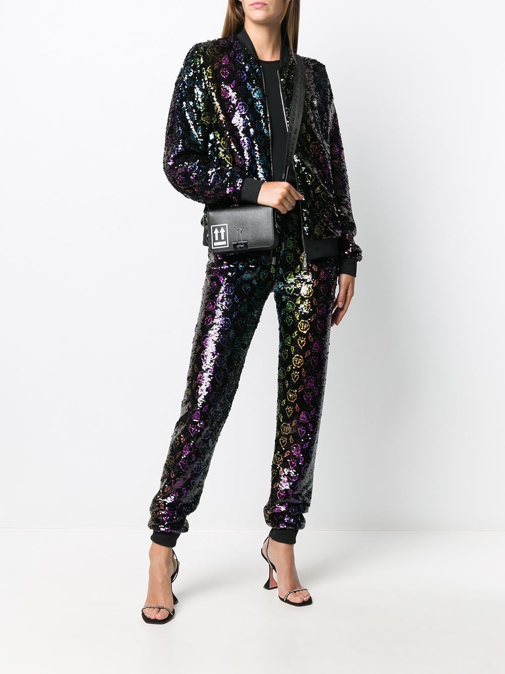 PHILIPP PLEIN Philipp Plein Monogram Sequin Trousers