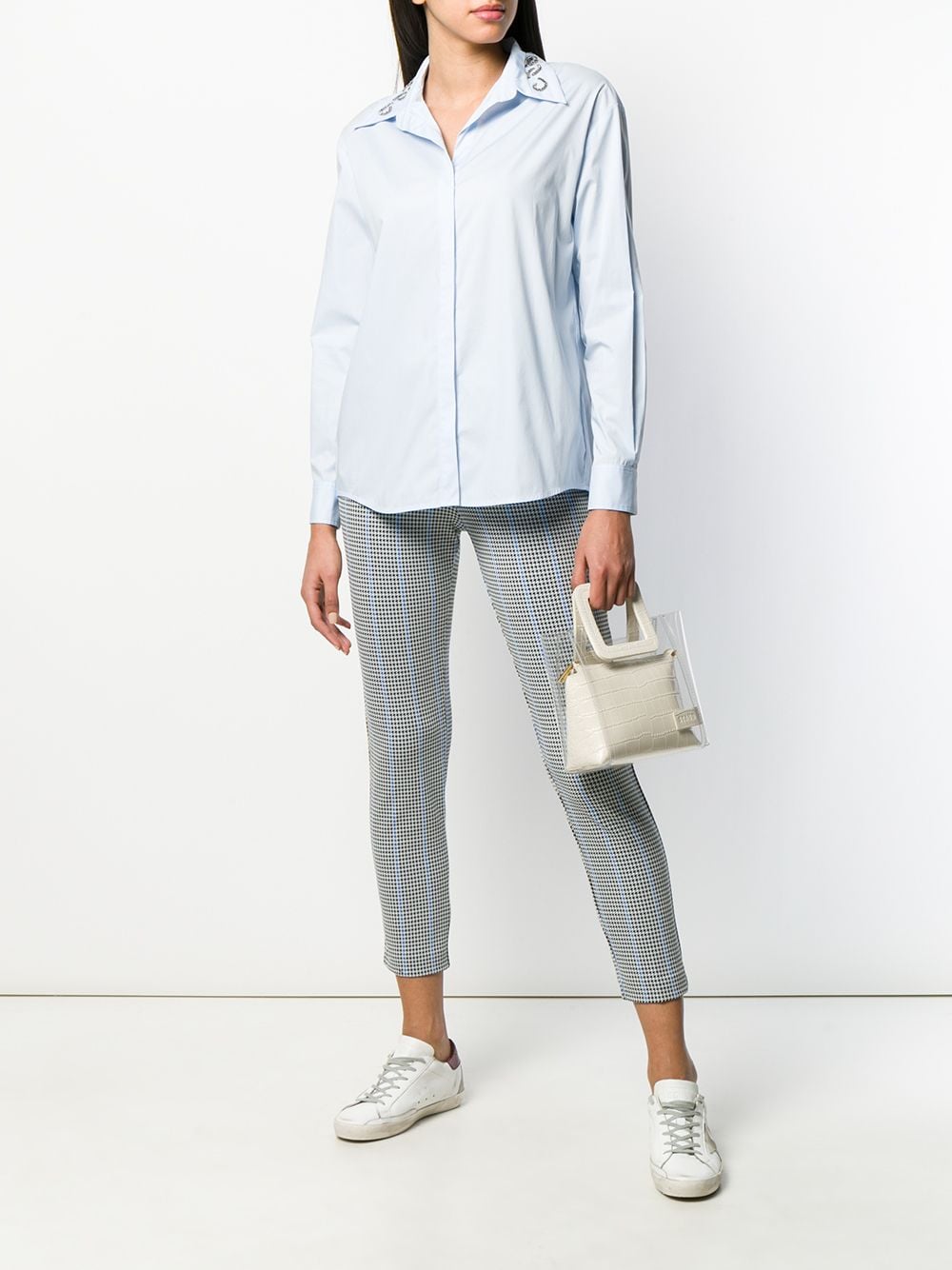 PINKO Embellished Collar Shirt