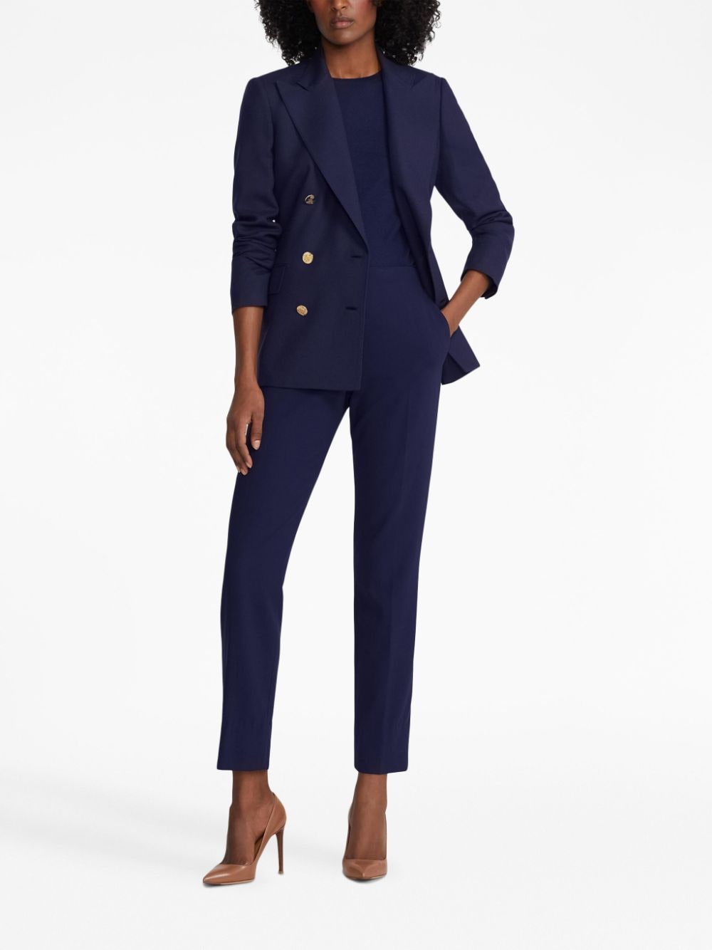 RALPH LAUREN Ralph Lauren Collection Double-Breasted Fitted Blazer