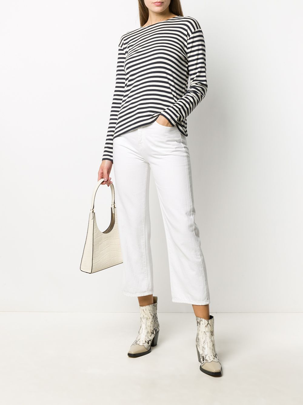 CLOSED Closed Striped Long-Sleeved T-Shirt