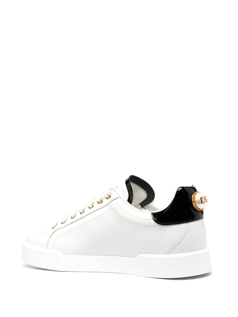 Dolce & Gabbana Logo-Embellished Low-Top Sneakers - White