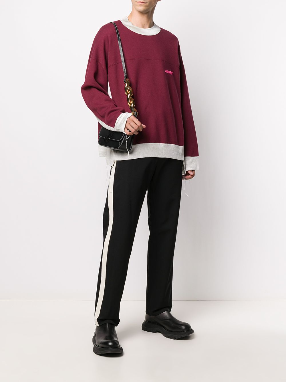 AMBUSH AMBUSH Side-Stripe Straight-Fit Trousers