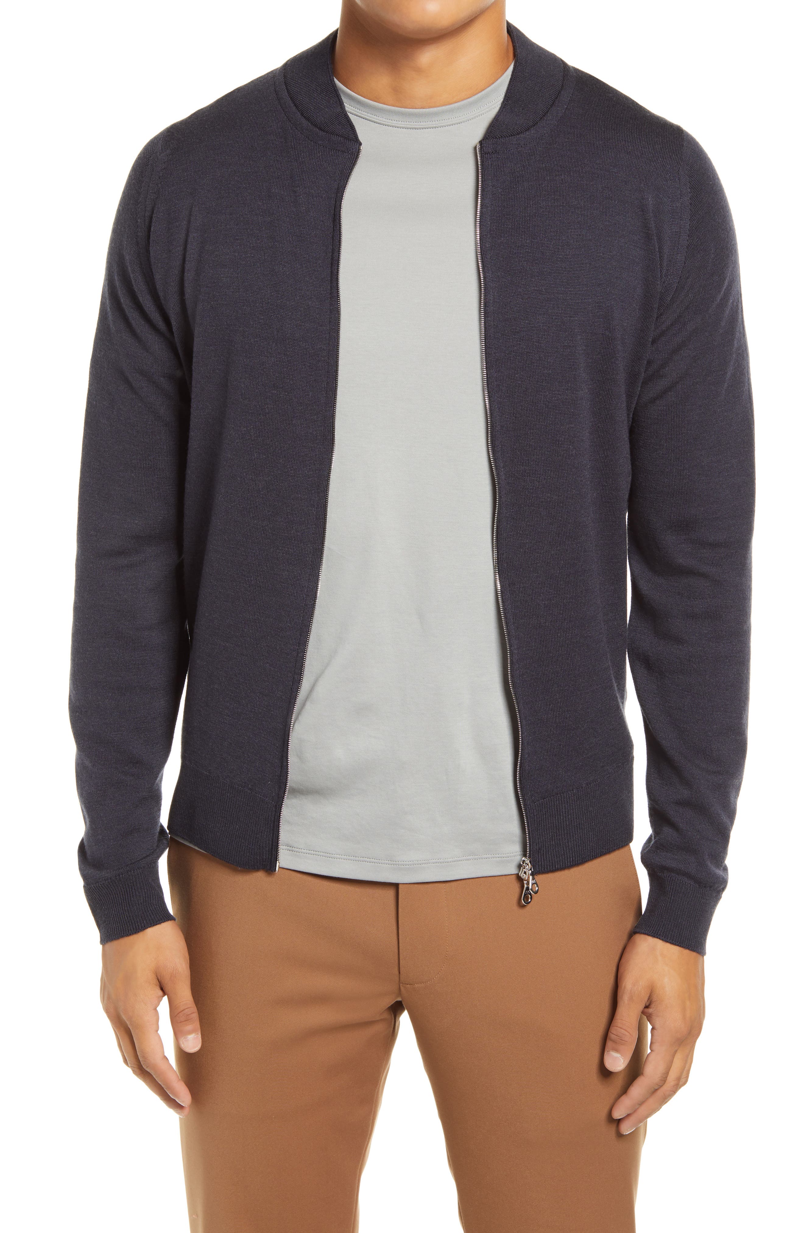 merino wool bomber jacket