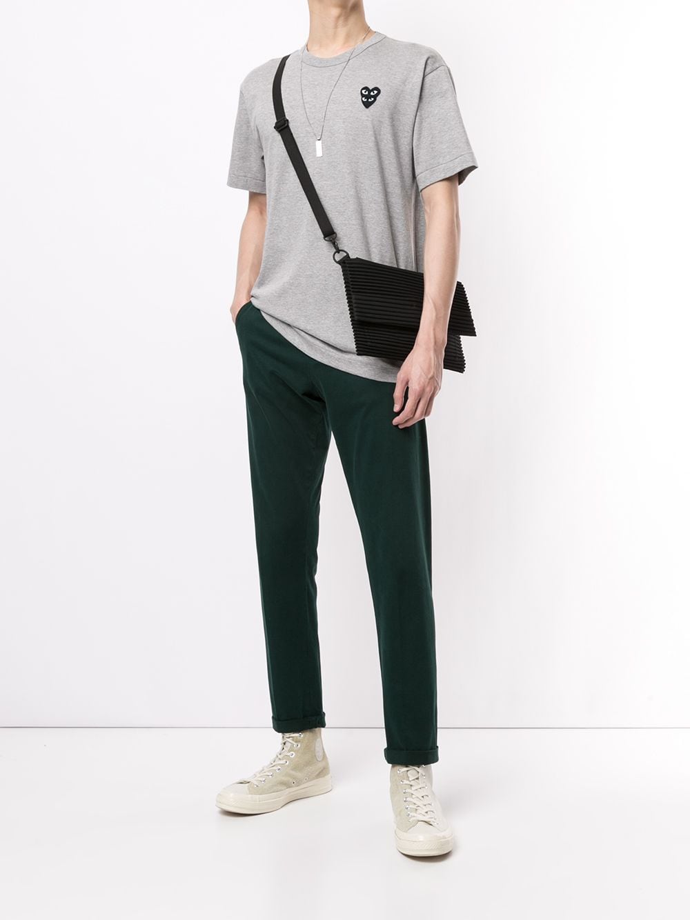 PLAY COMME DES GARCON PLAY COMME DES GARCON Logo Patch T-Shirt