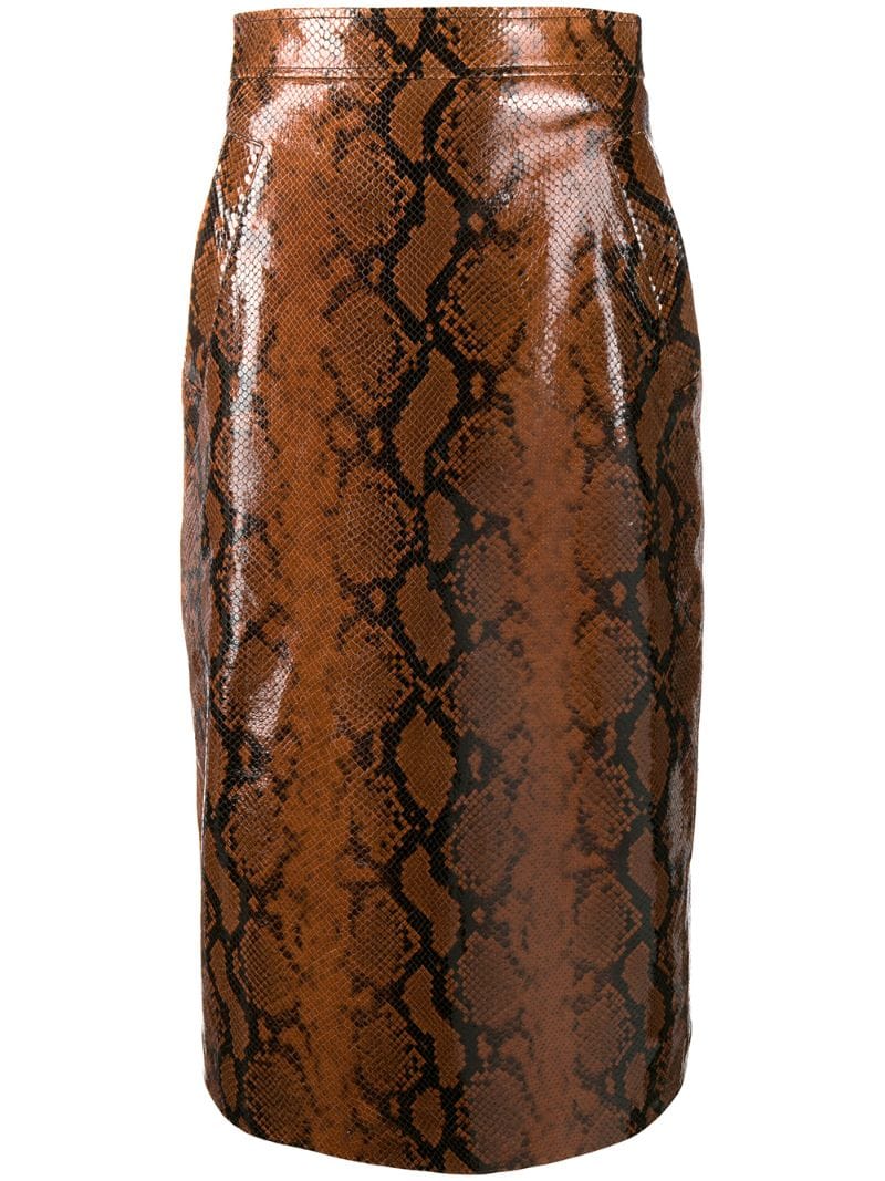 STELLA MCCARTNEY Snake-Effect Viscose Top