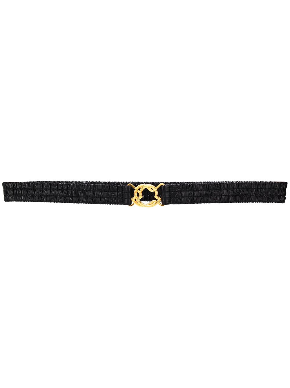 Moncler Elasticated Clasp Fastening Belt - Black | Editorialist display picture 3