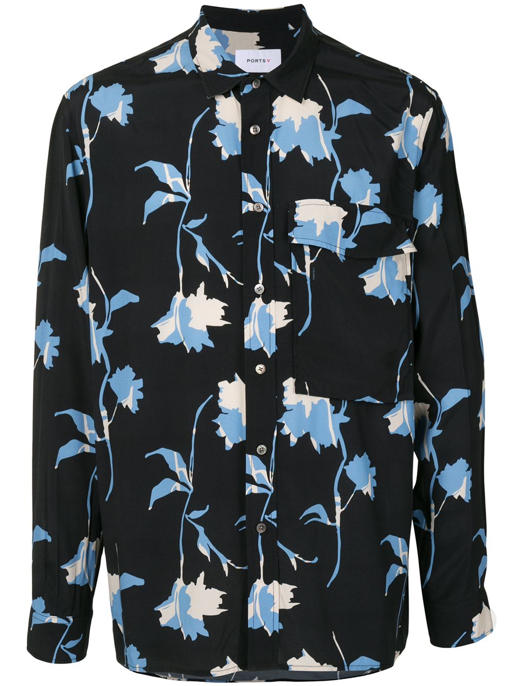 PORTS V Graphic Floral Shirt