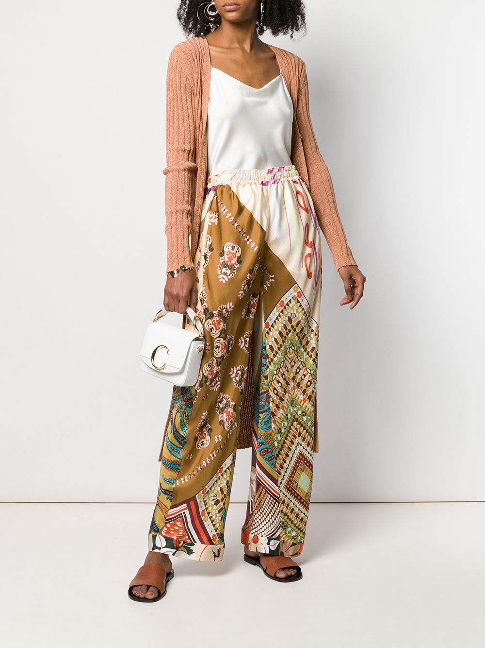 CHLOÉ Chloé Printed Wide Leg Trousers