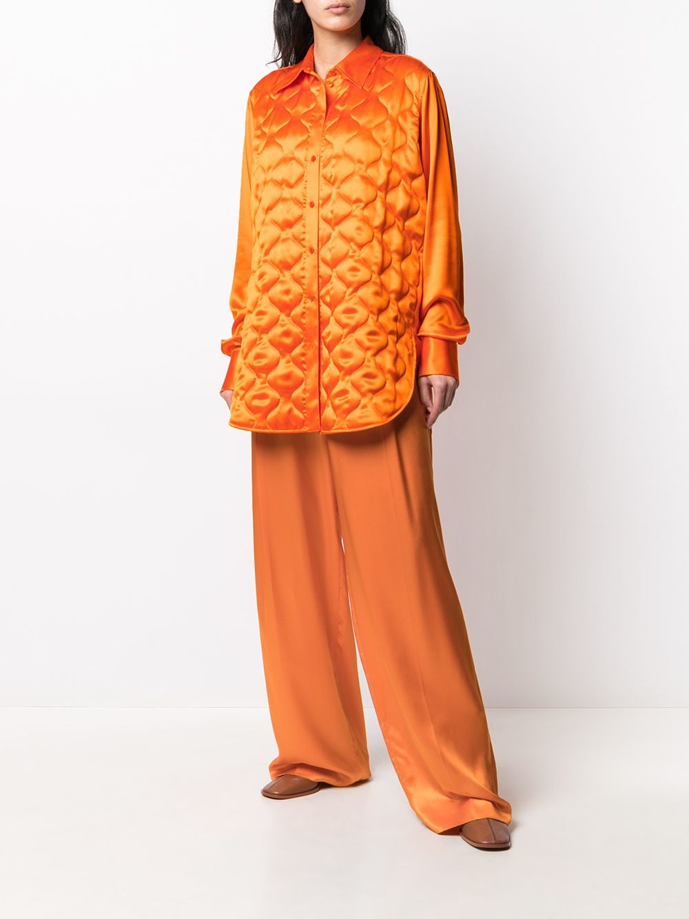 NINA RICCI Quilted Longline Shirt