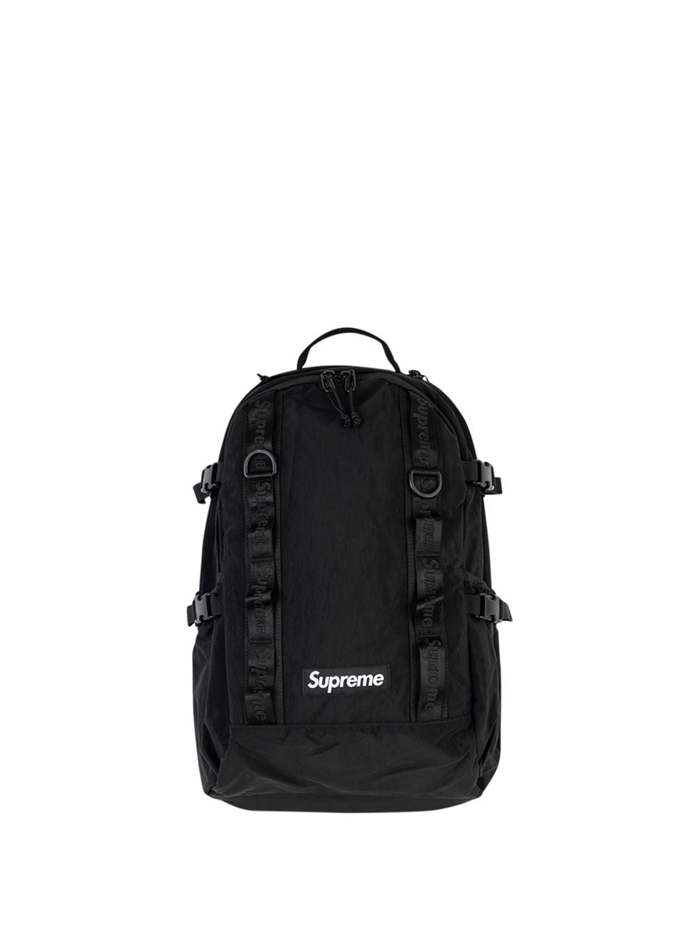 Supreme Logo Patch Backpack - Black | Editorialist