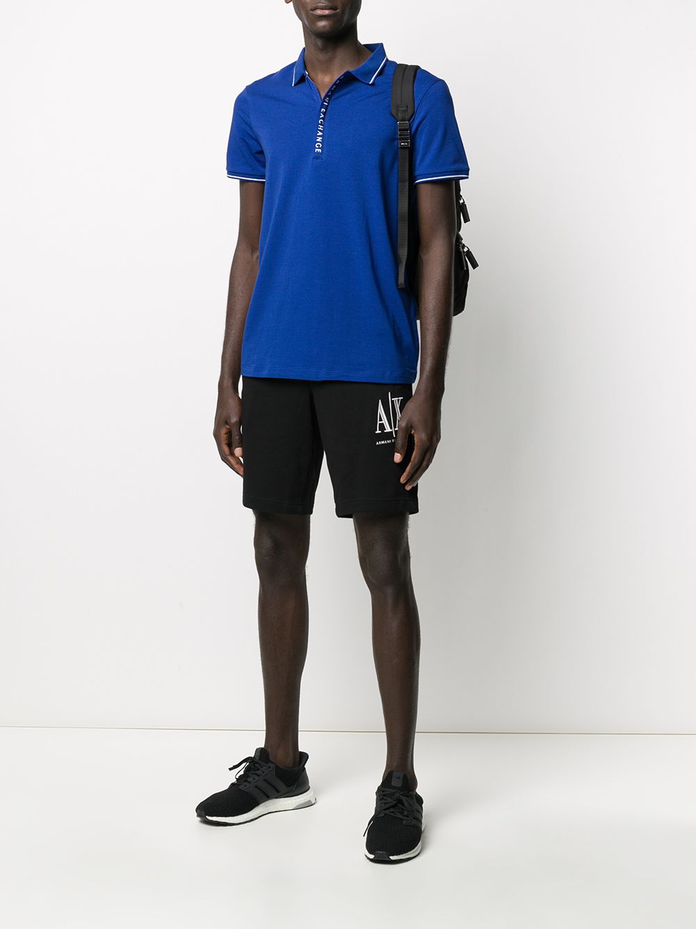 ARMANI EXCHANGE Logo-Embroidered Track Shorts