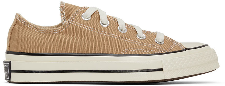 tan low top converse