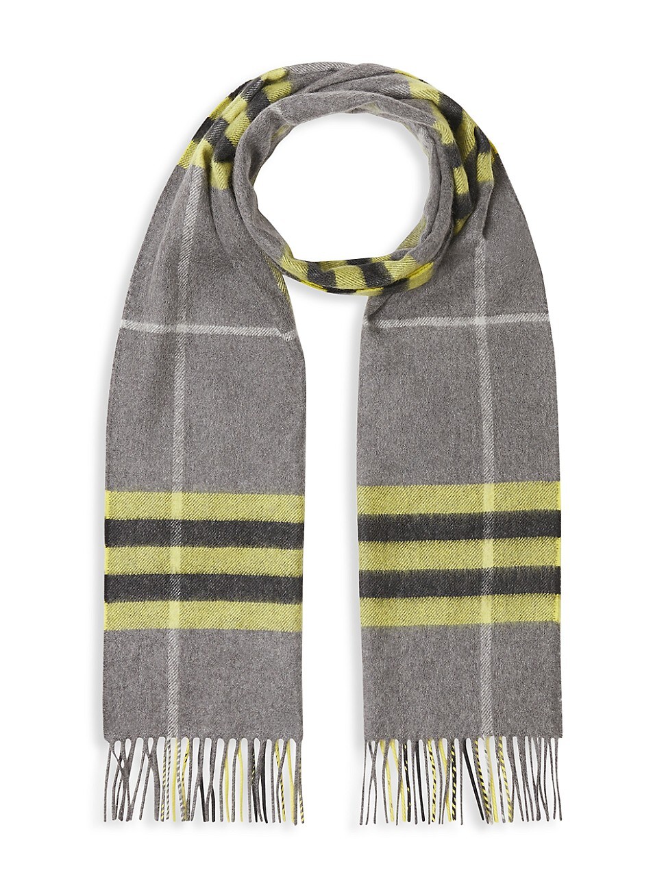 burberry giant check cashmere scarf