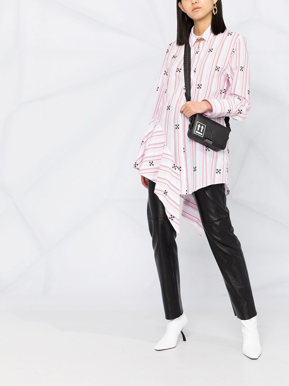 OFF-WHITE Off-White Asymmetric Arrow Shirt Dress