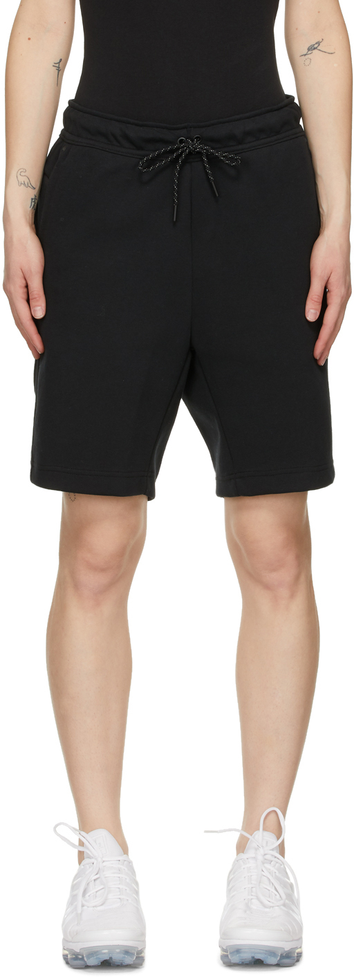 Black Tech Fleece Shorts - Editorialist