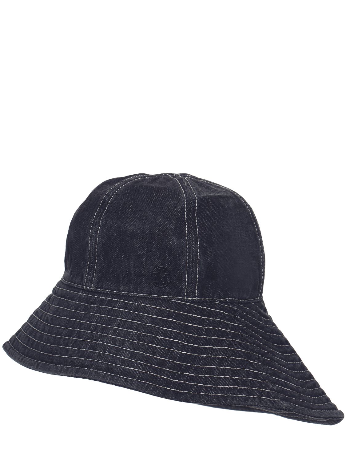 Maison Michel Julianne Denim Bucket Hat In Black - 75% Off  display picture 1