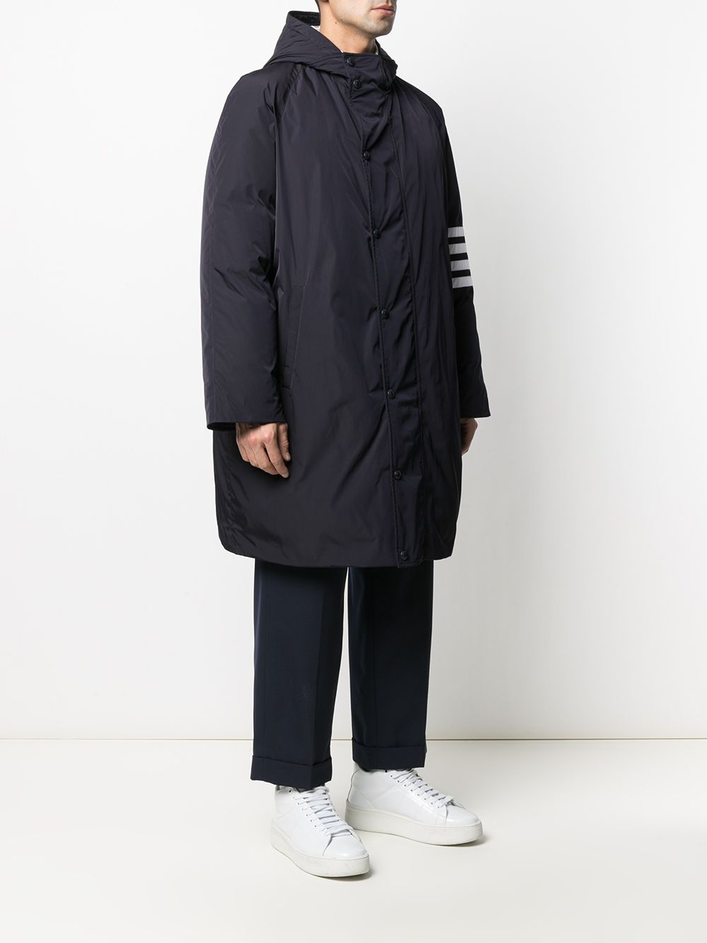THOM BROWNE Thom Browne 4-Bar Oversized Parka