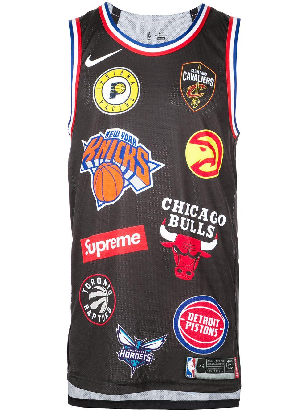 Supreme Mustang Reversible Basketball Jersey - White | Editorialist