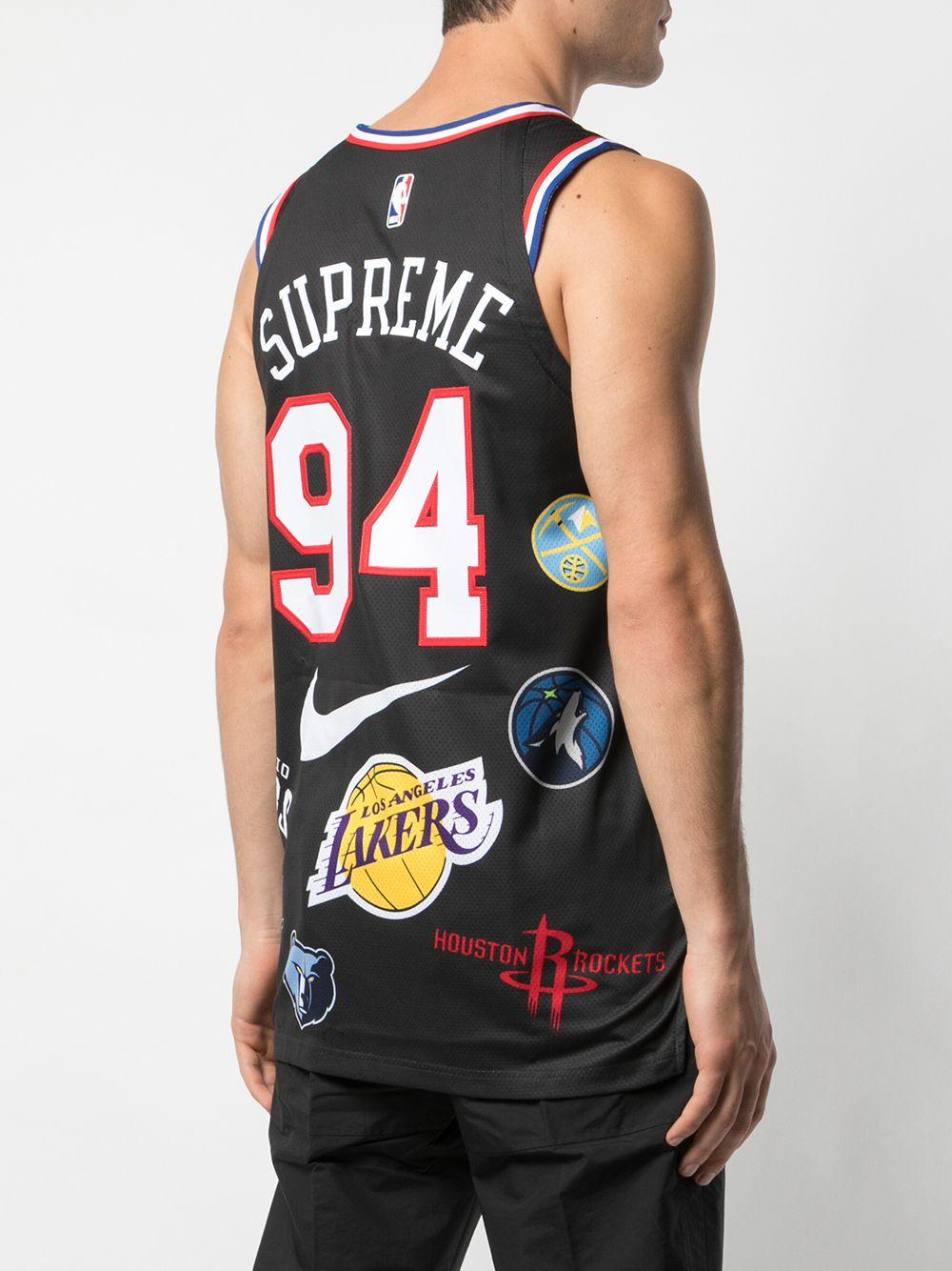 Supreme Nike Nba Teams Basketball Tank Top - Black | Editorialist