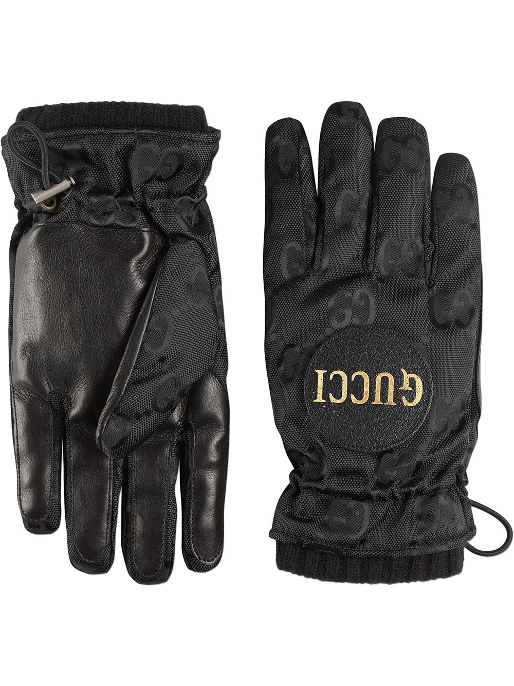 Gucci Off The Grid Gg Gloves - Black | Editorialist