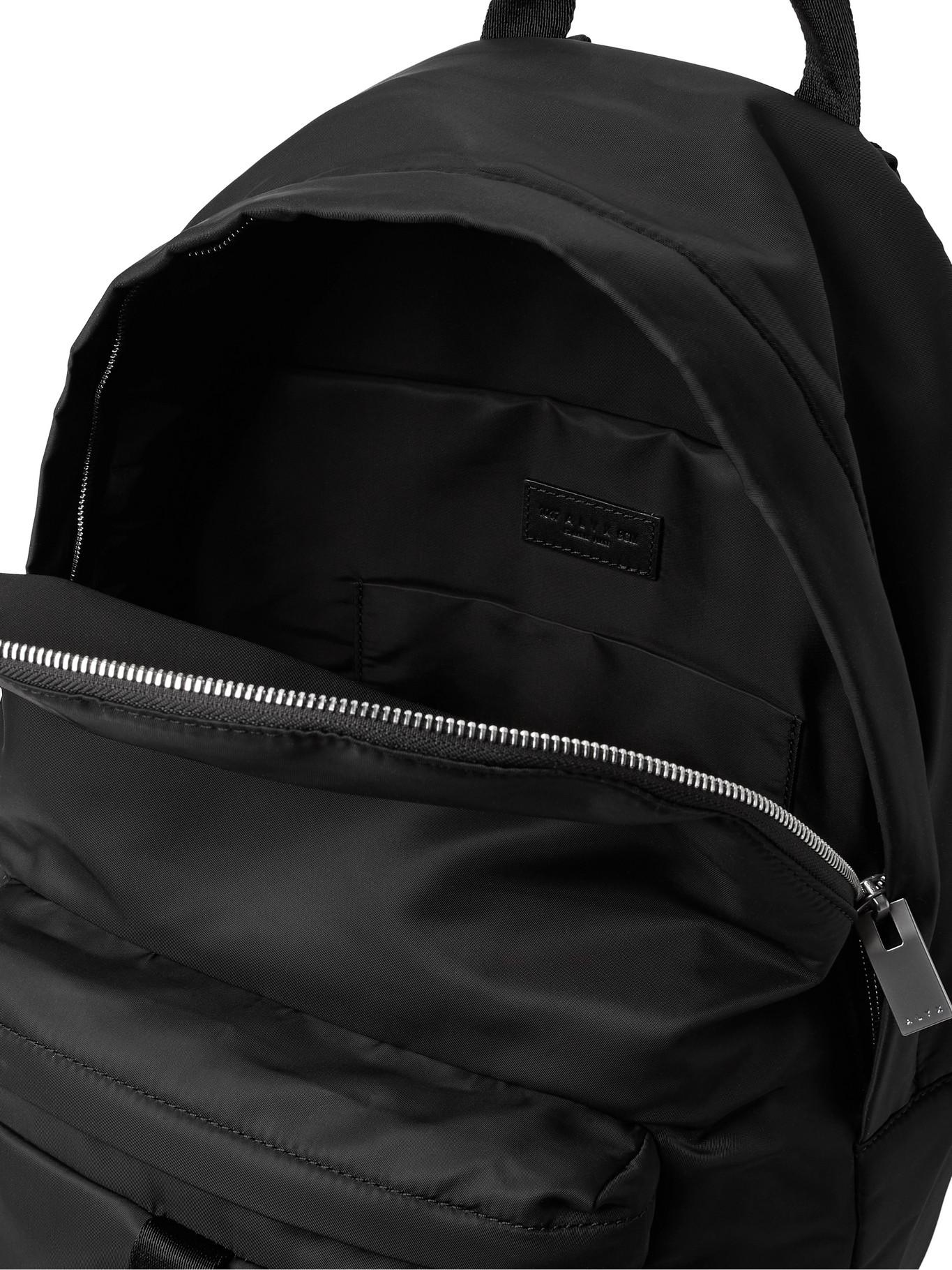 1017 Alyx 9sm Tricon Leather-Trimmed Nylon Backpack In Black - 50