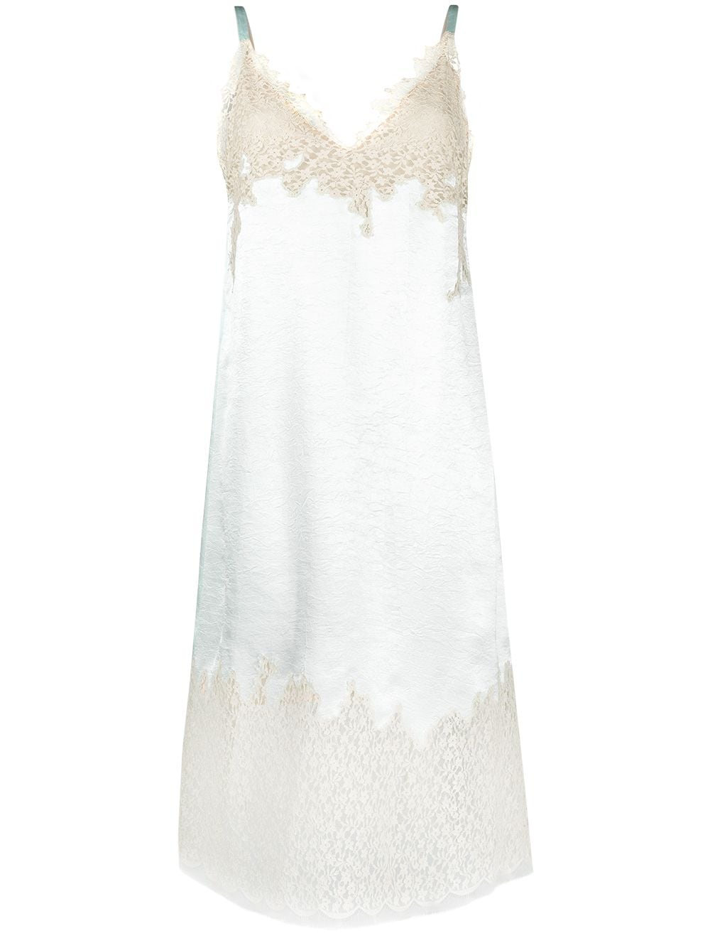 Prada Lace-Detail Slip Dress - Blue | Editorialist Prada Lace-Detail Slip Dress - Blue | Editorialist