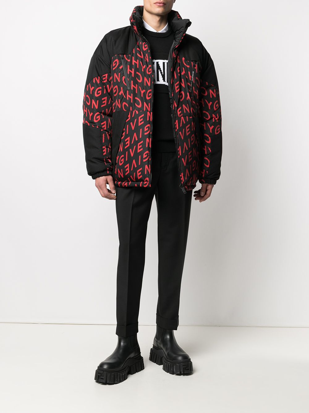 GIVENCHY Givenchy Reversible Logo Puffer Jacket