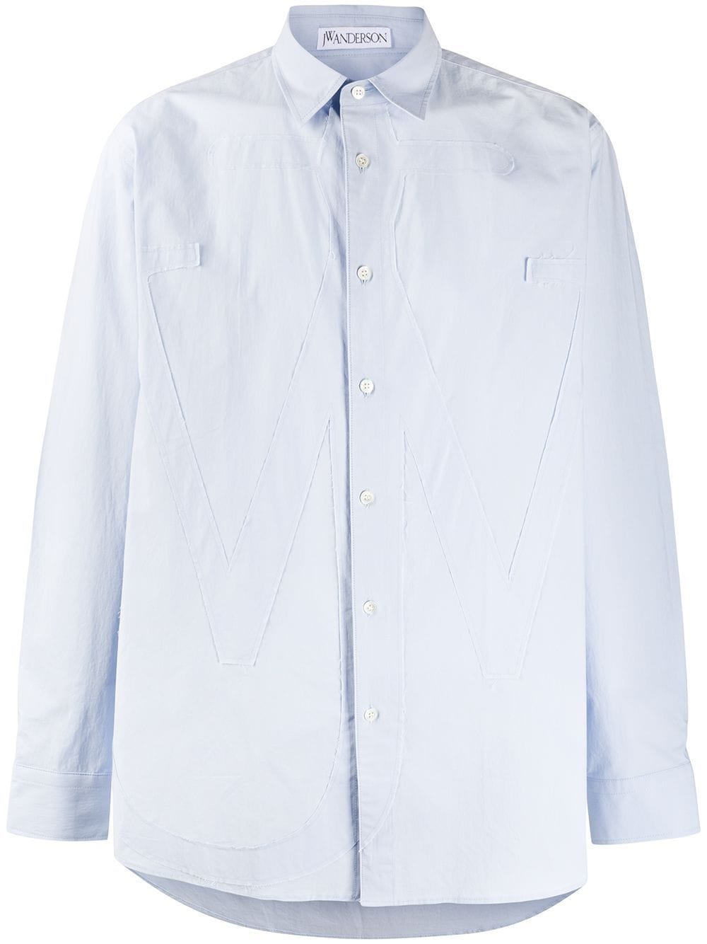 JW ANDERSON tonal applique buttoned shirt