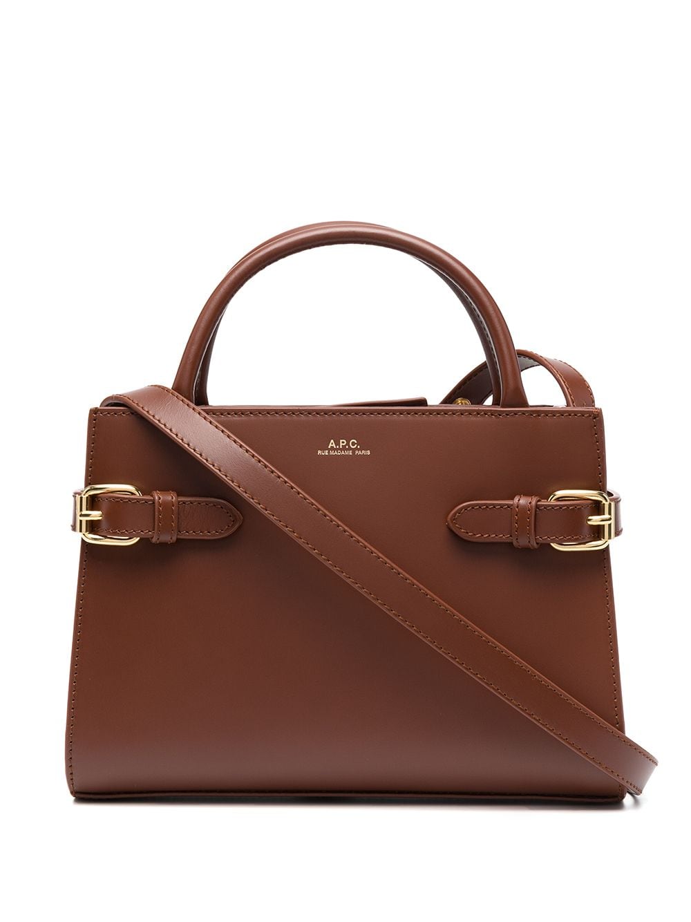 A.P.C. Mini Farrah Tote Bag - Brown | Editorialist