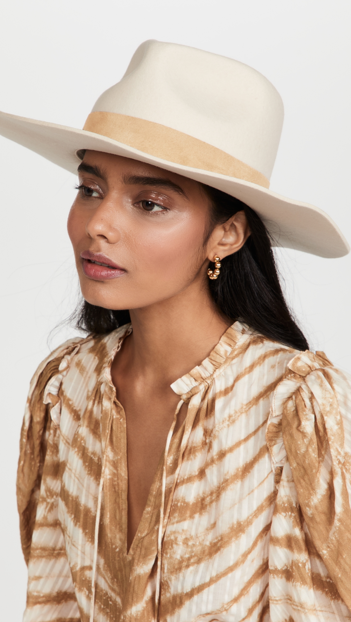 Lack Of Color The Mirage Fabric Hat In Ivory - 30% Off  display picture 2