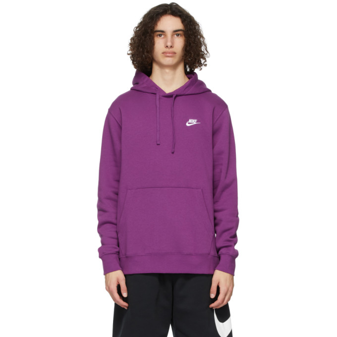 Nike Purple Sportswear Club Hoodie Editorialist Nike Purple Sportswear Club Hoodie Editorialist