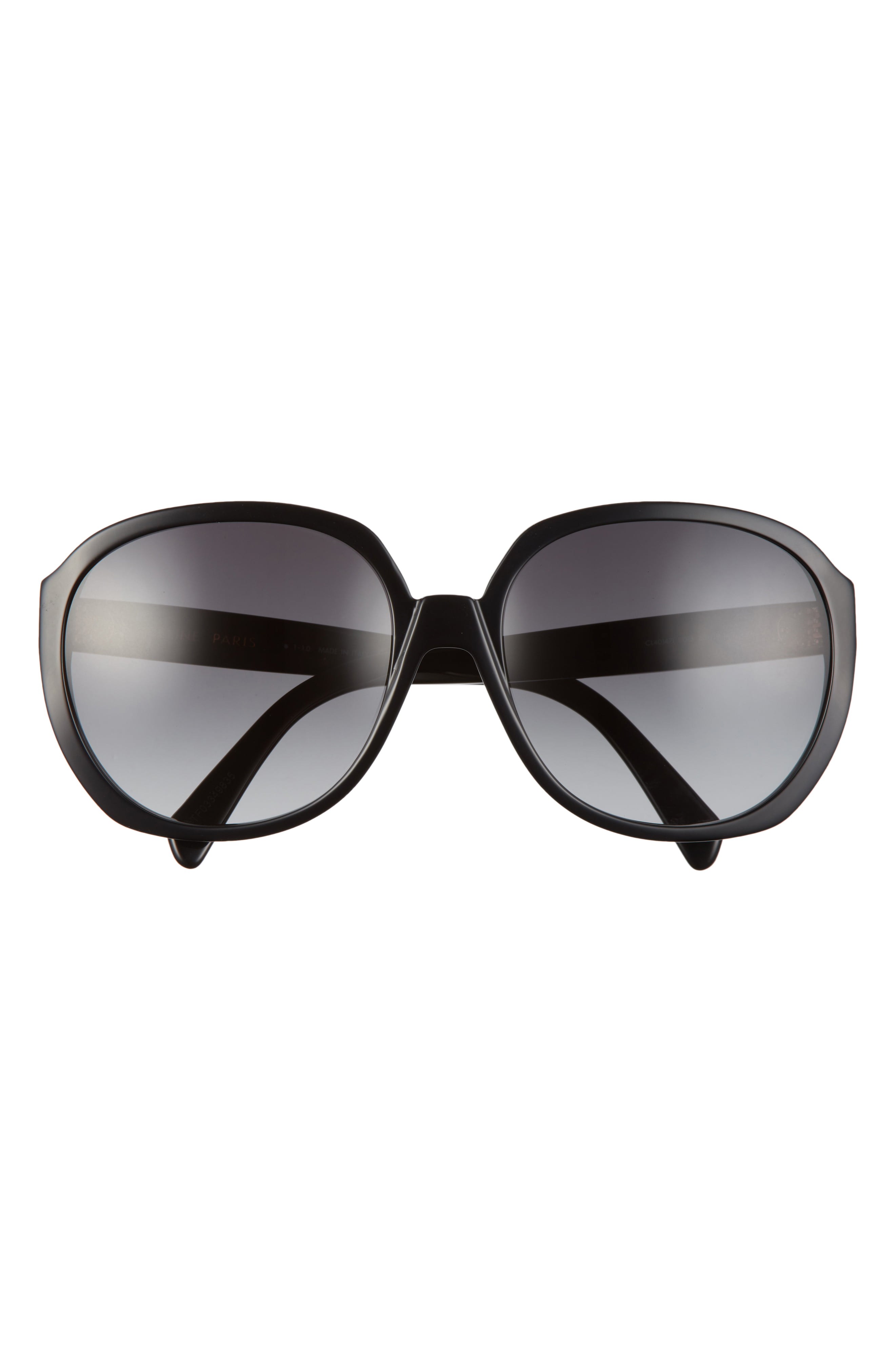 Celine Black Oversized Round Frame gradient Sunglasses. Celine Oversized Round Sunglasses CL4005FN Black 1893672  main image 2