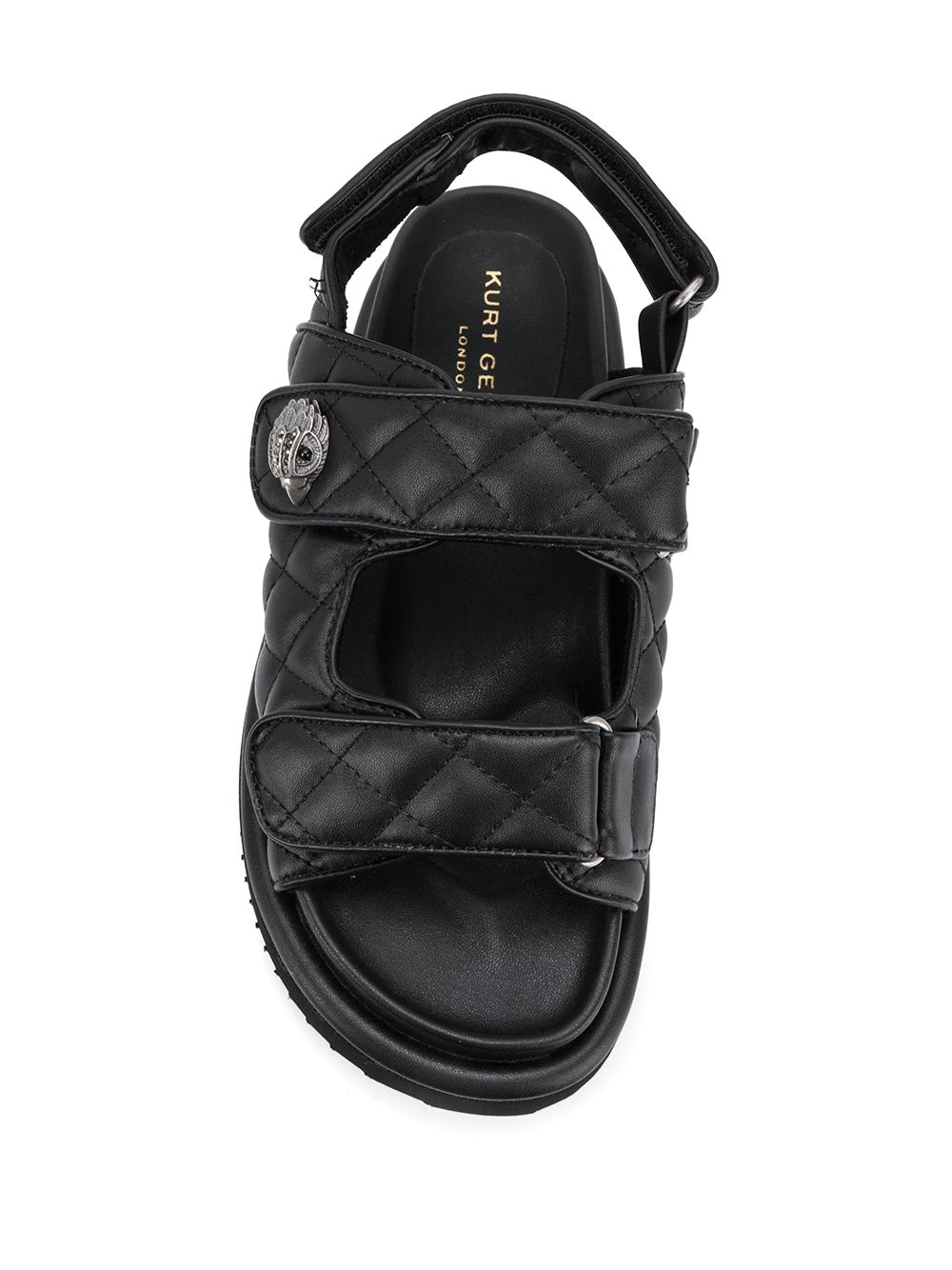 sandal brand kurt geiger orson quilted sandals