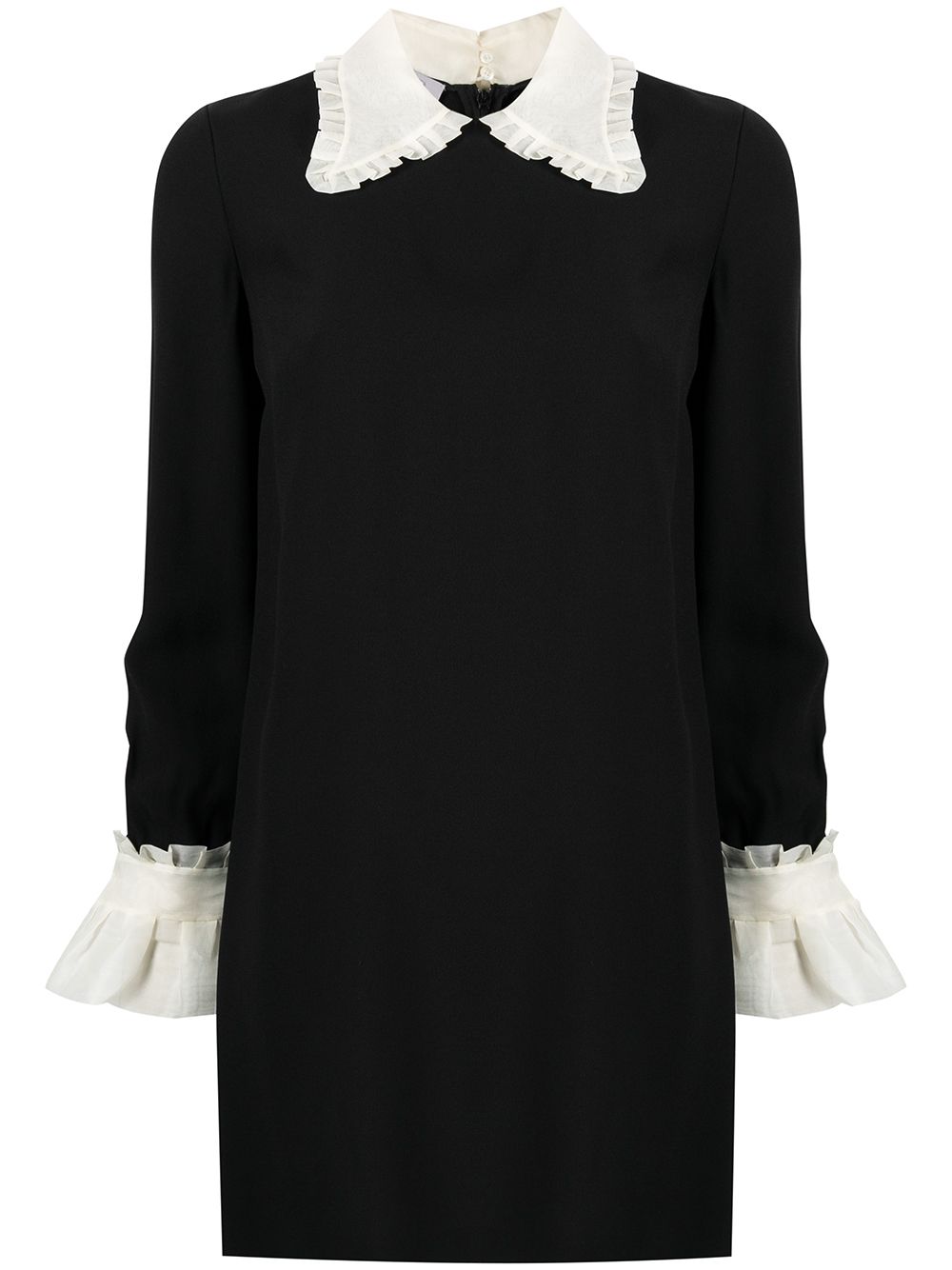 Miu Miu Peter Pan Collar Dress - Black | Editorialist