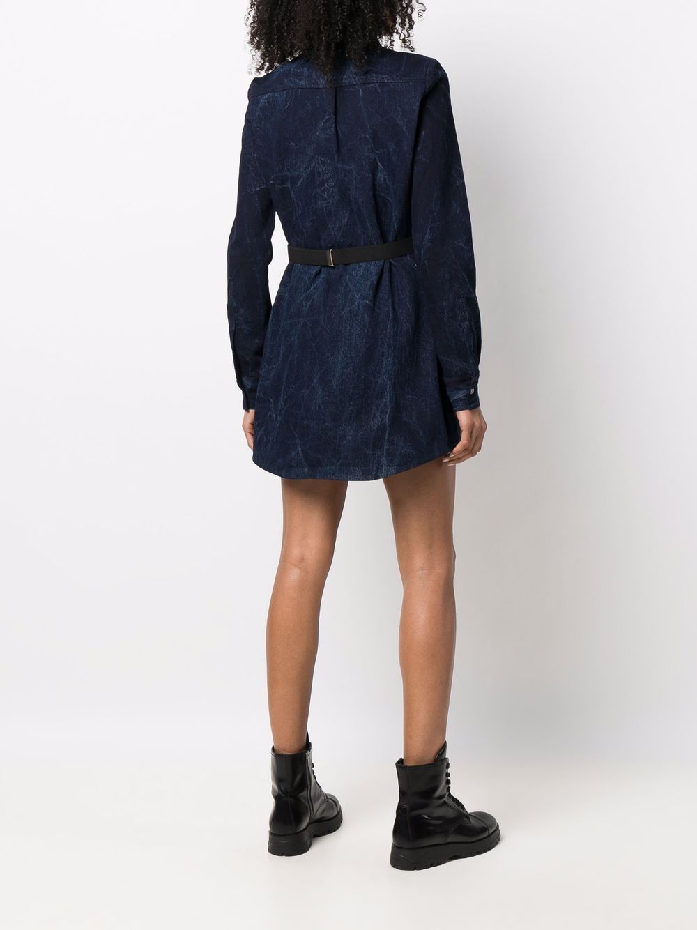 richmond denim dress John Richmond Denim-Print Dress In Blue - 63% Off