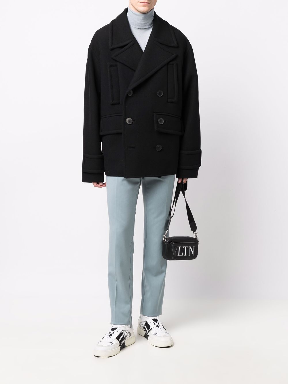 VALENTINO Valentino Garavani Double-Breasted Virgin Wool-Blend Coat
