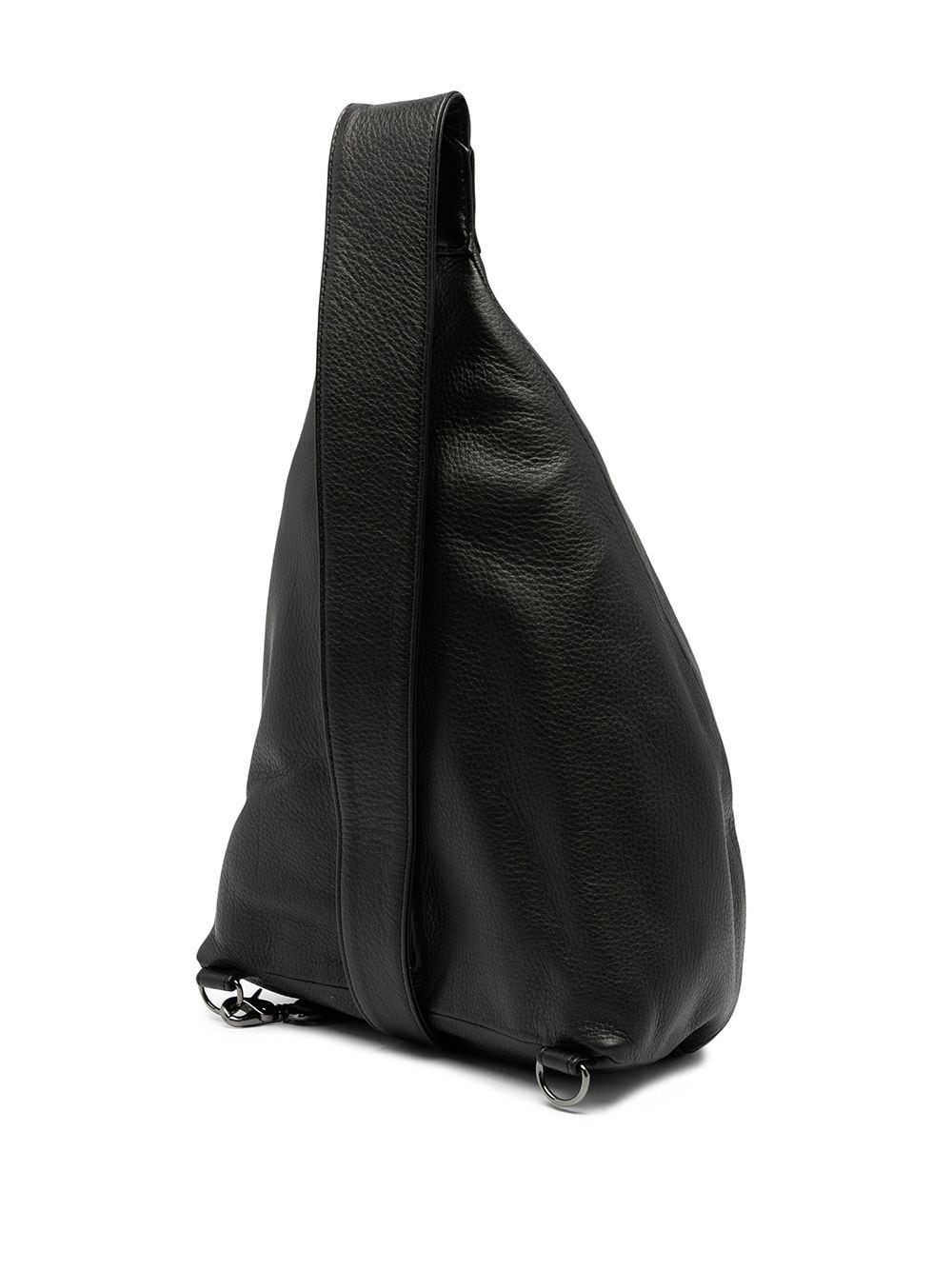 Buy Yohji Yamamoto Leather Shoulder Bag - Black At 17% Off