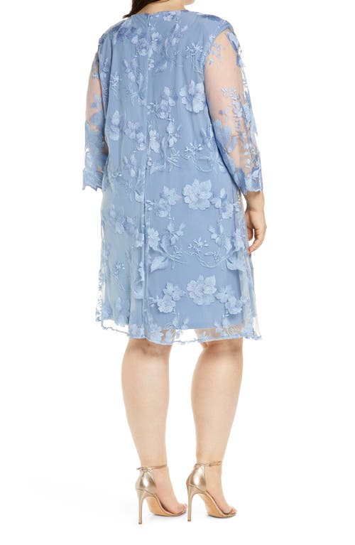 Alex Evenings Embroidered Lace Jacket Dress - Ice Sage | Editorialist