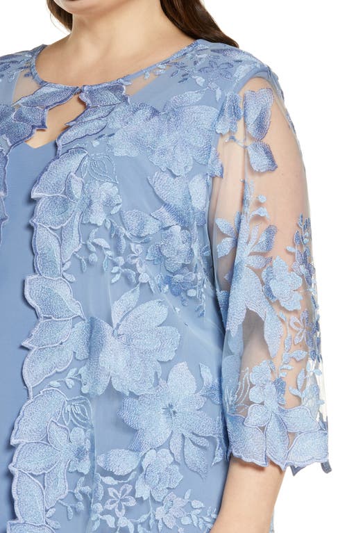 sachin and babi light blue dress Alex Evenings main image 1