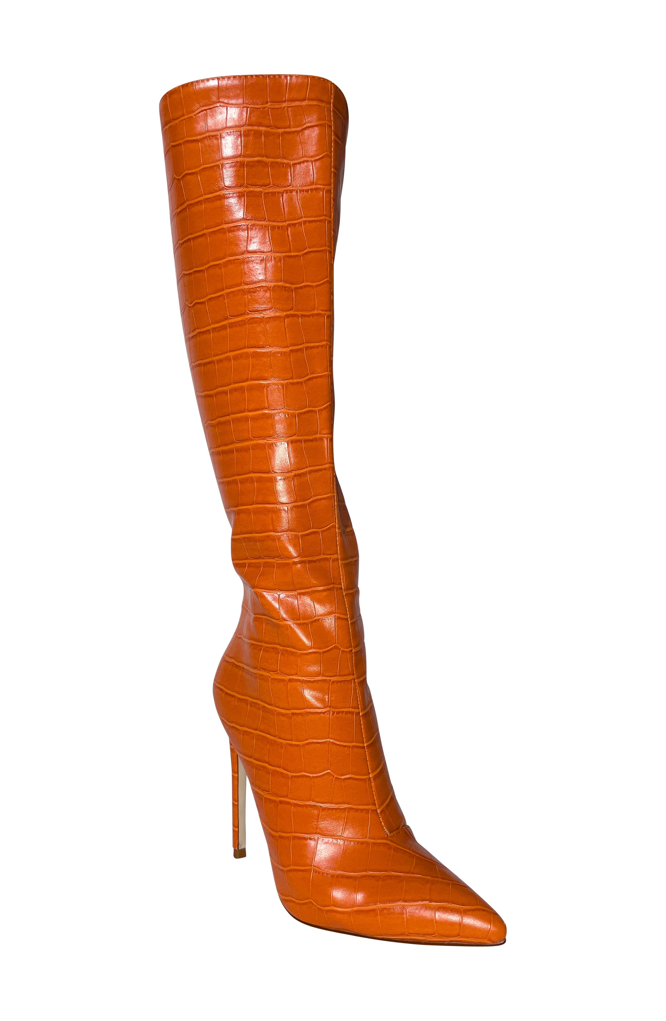 orange boots