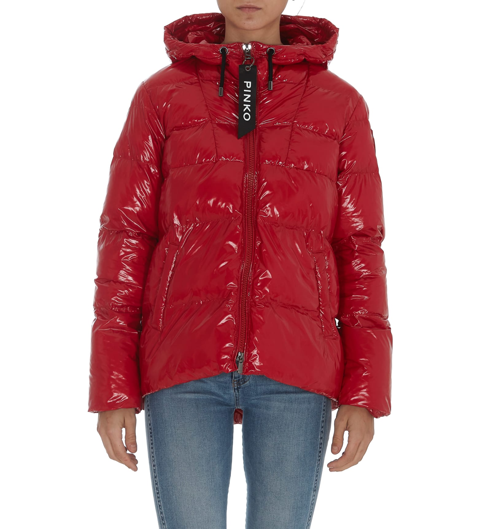 pinko red jacket