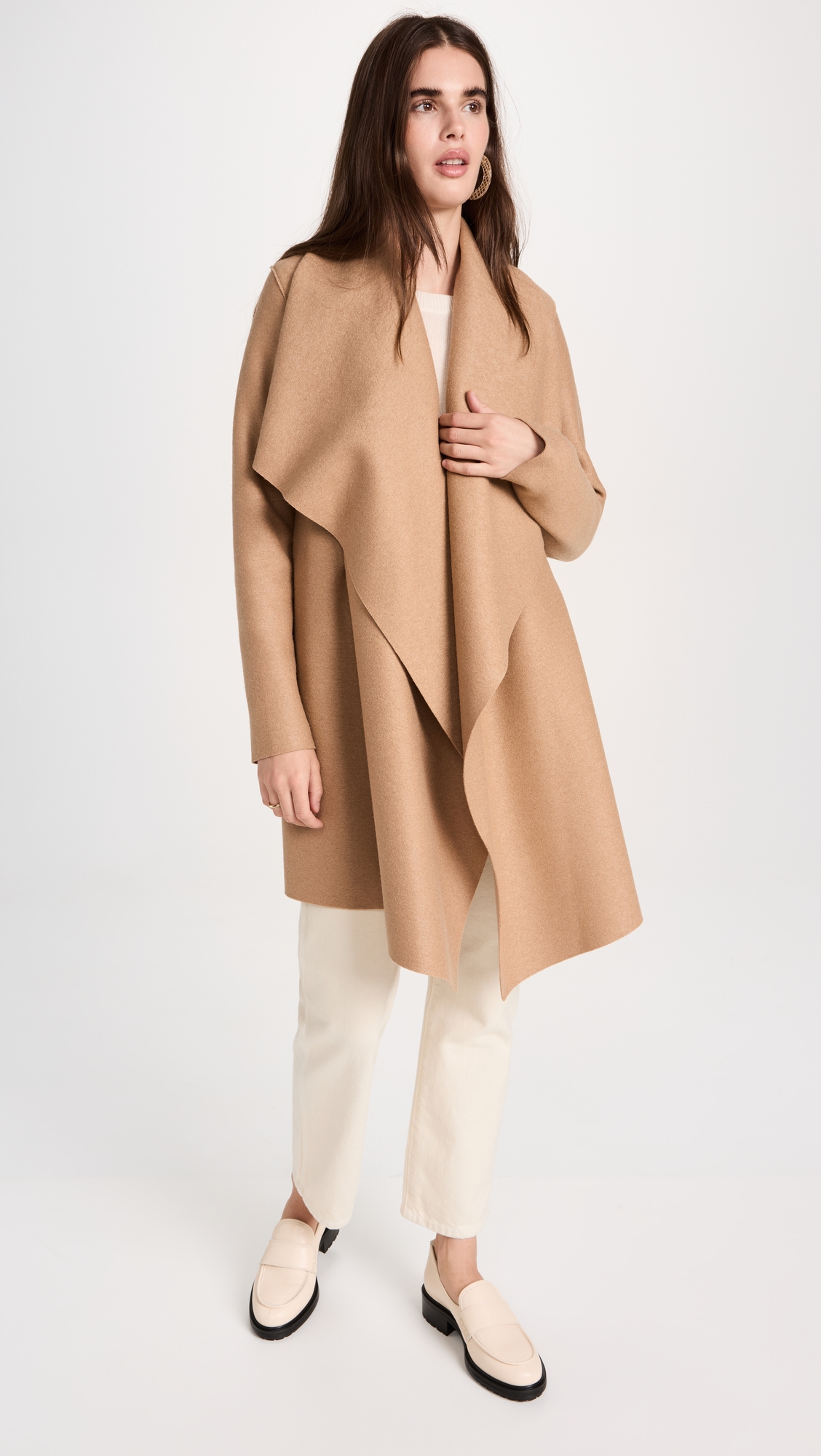 HARRIS WHARF LONDON Harris Wharf London Pressed Wool Blanket Coat