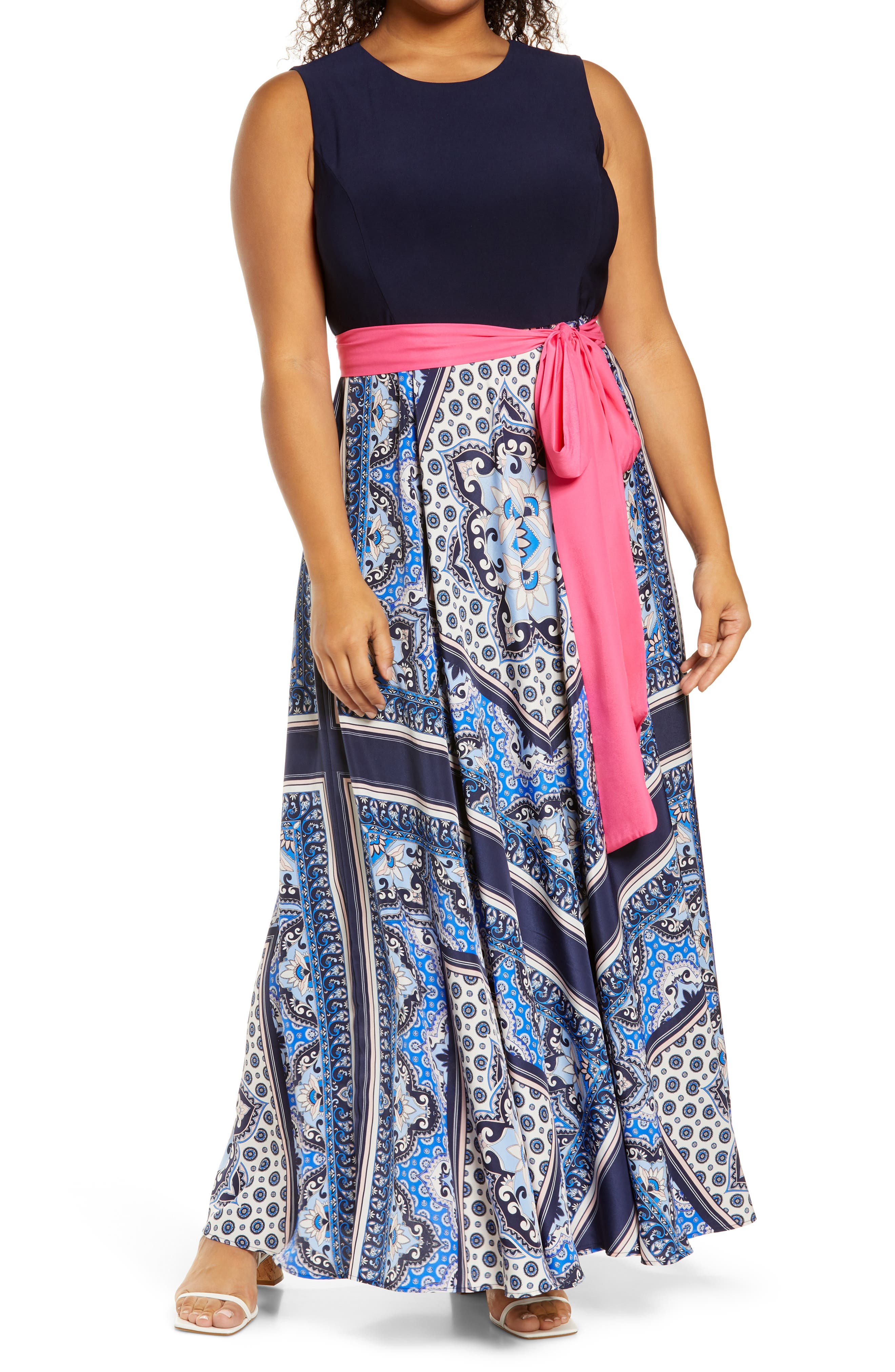 navy blue halter dress long Long V-Neck Chiffon Halter Dress by Elizabeth K GL2362 – ABC Fashion main image 0