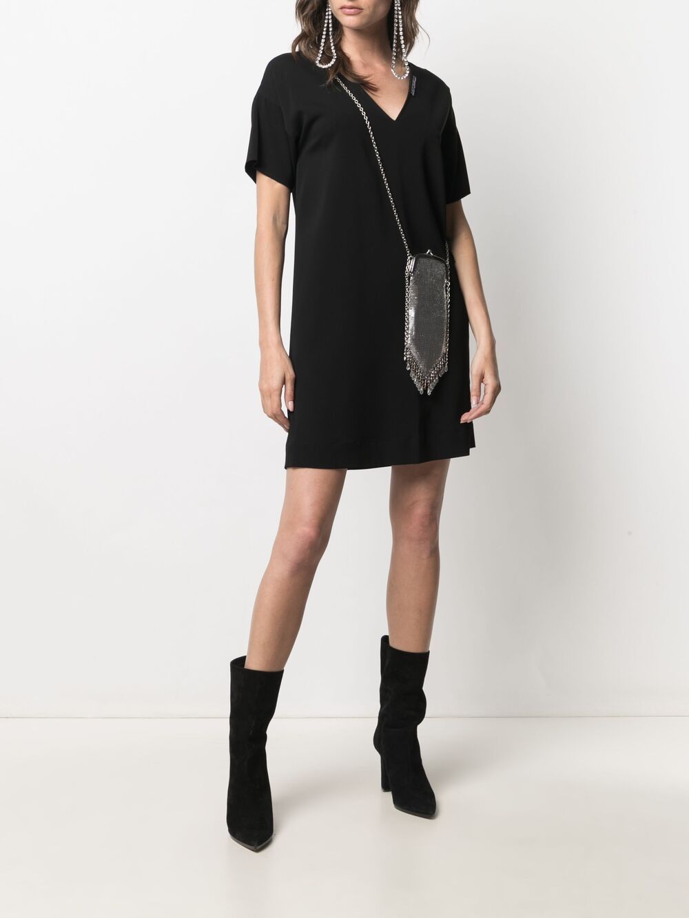 JUST CAVALLI V-Neck Dress