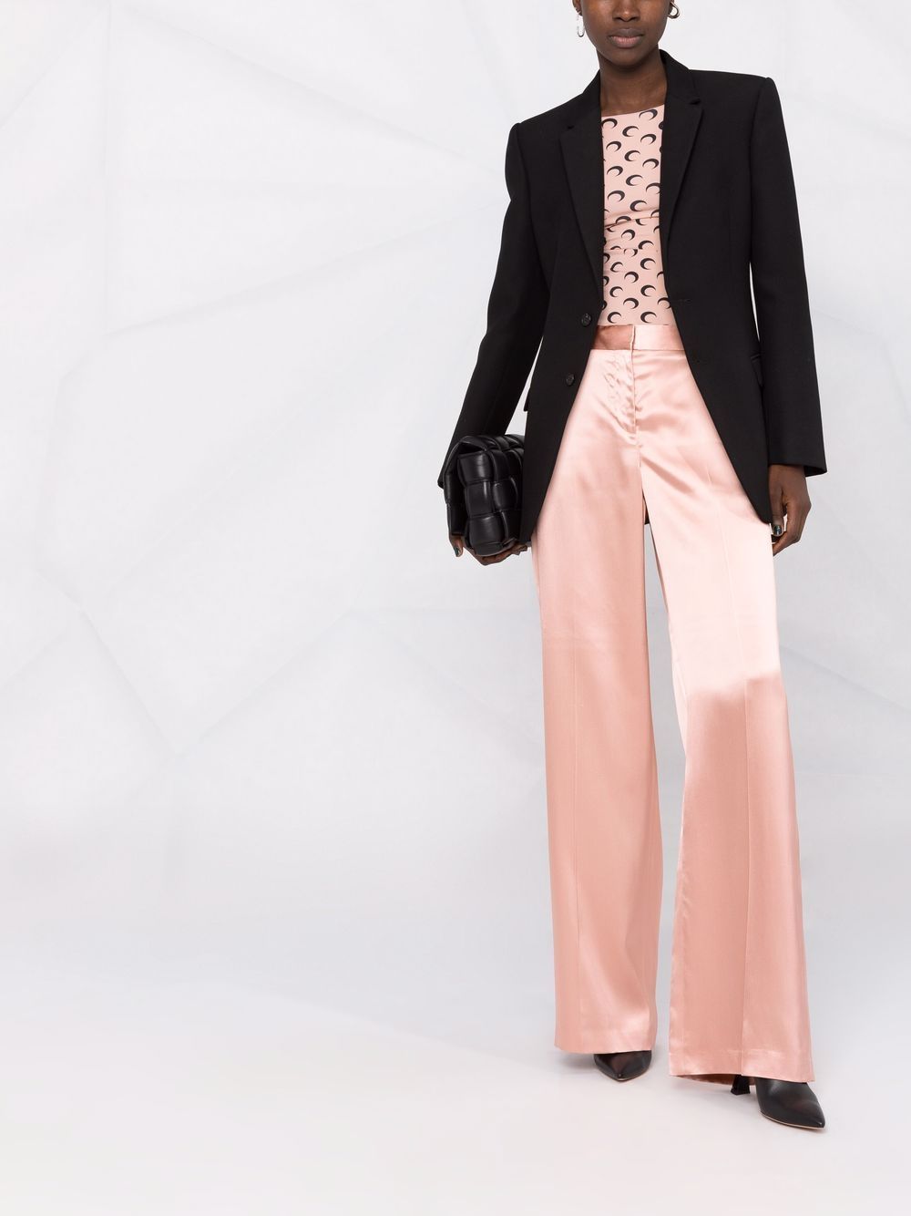 ALEXANDER MCQUEEN Alexander McQueen Satin-Effect Wide-Leg Trousers